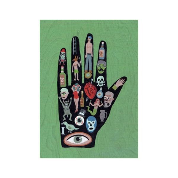 Postkarte Hand/Symbols - Penta Vertriebs AG